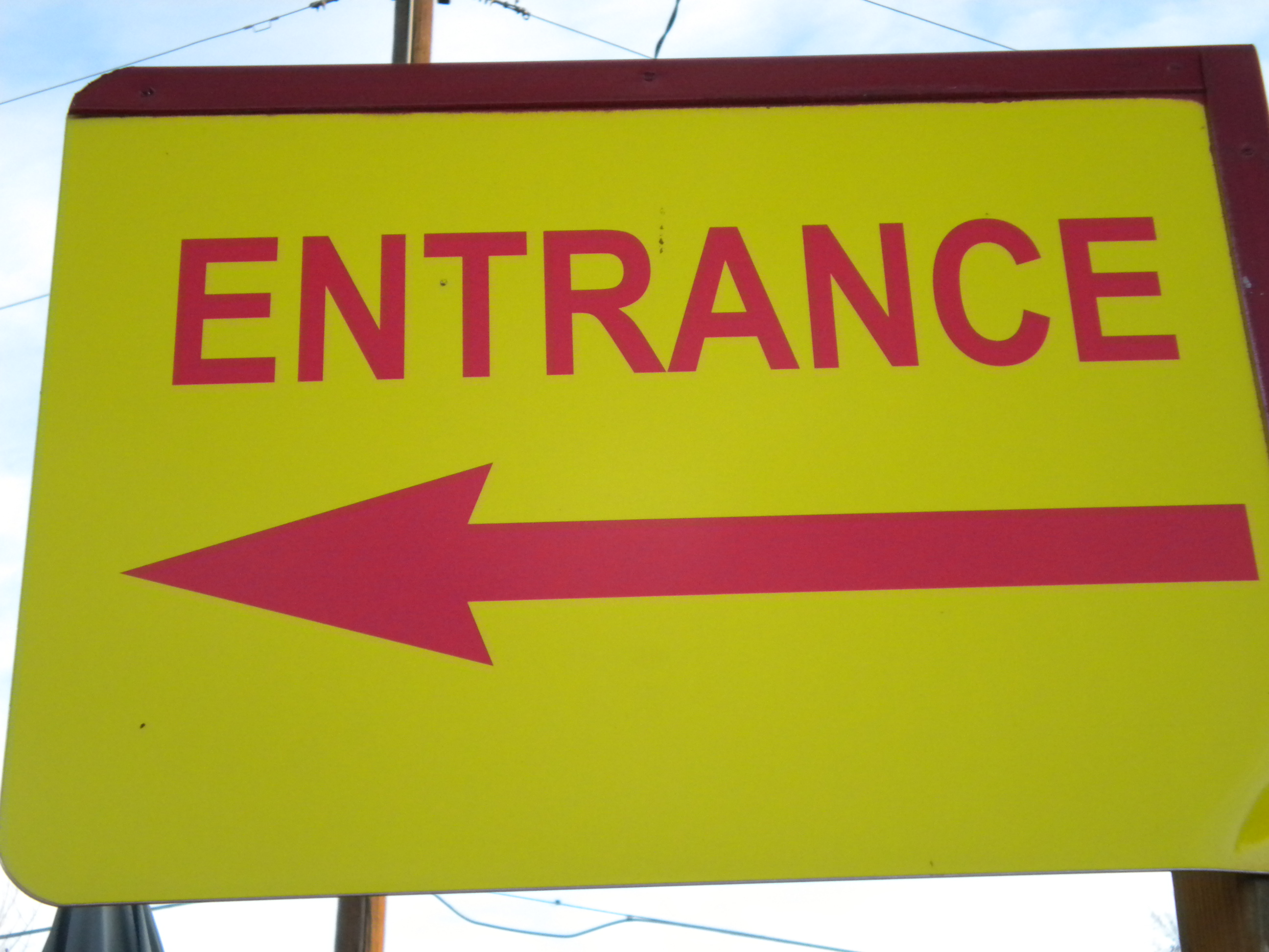 Entrance Sign Bridging The Gap Entrance Sign Bridging The Gap